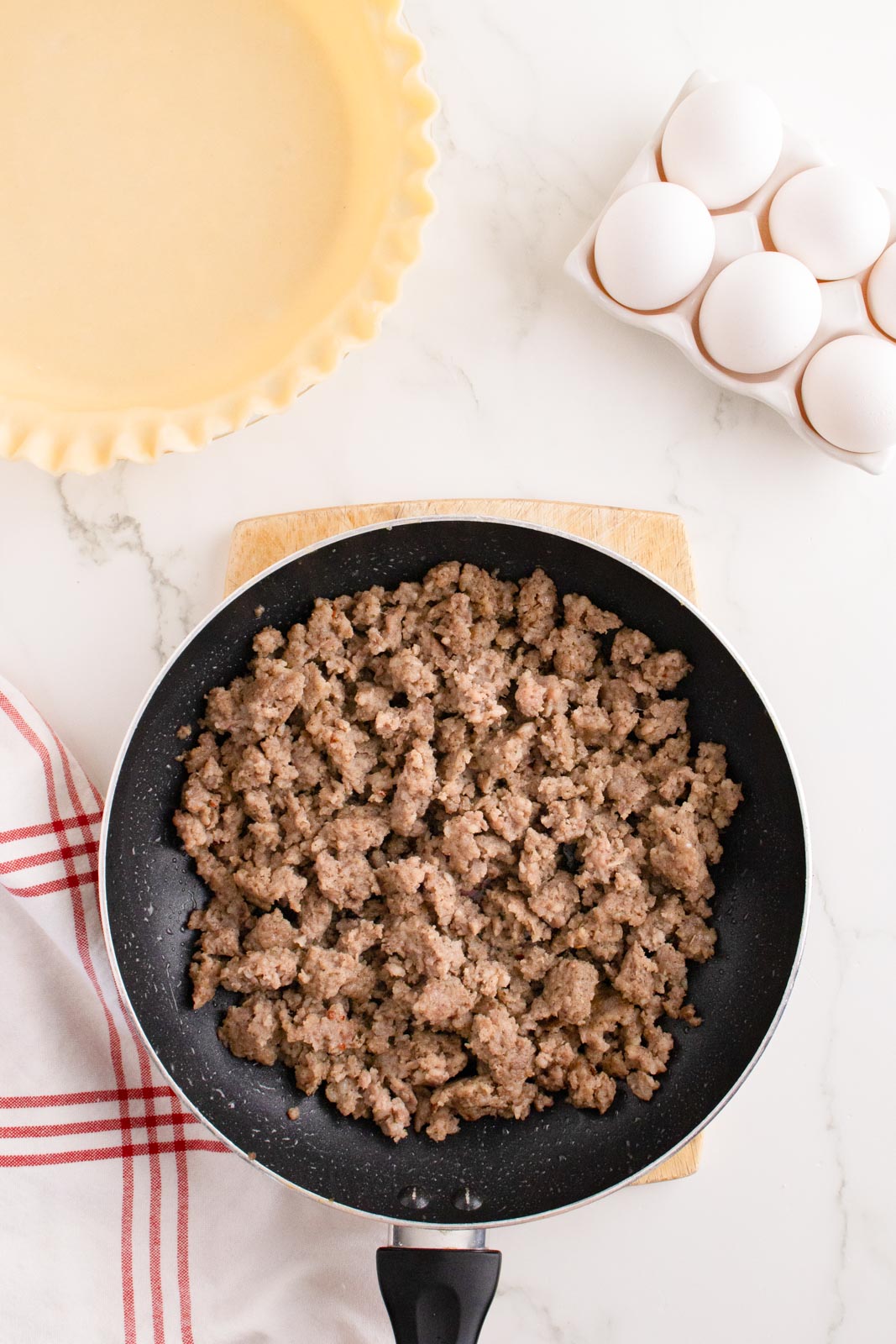 Sausage Quiche - Feast and Farm