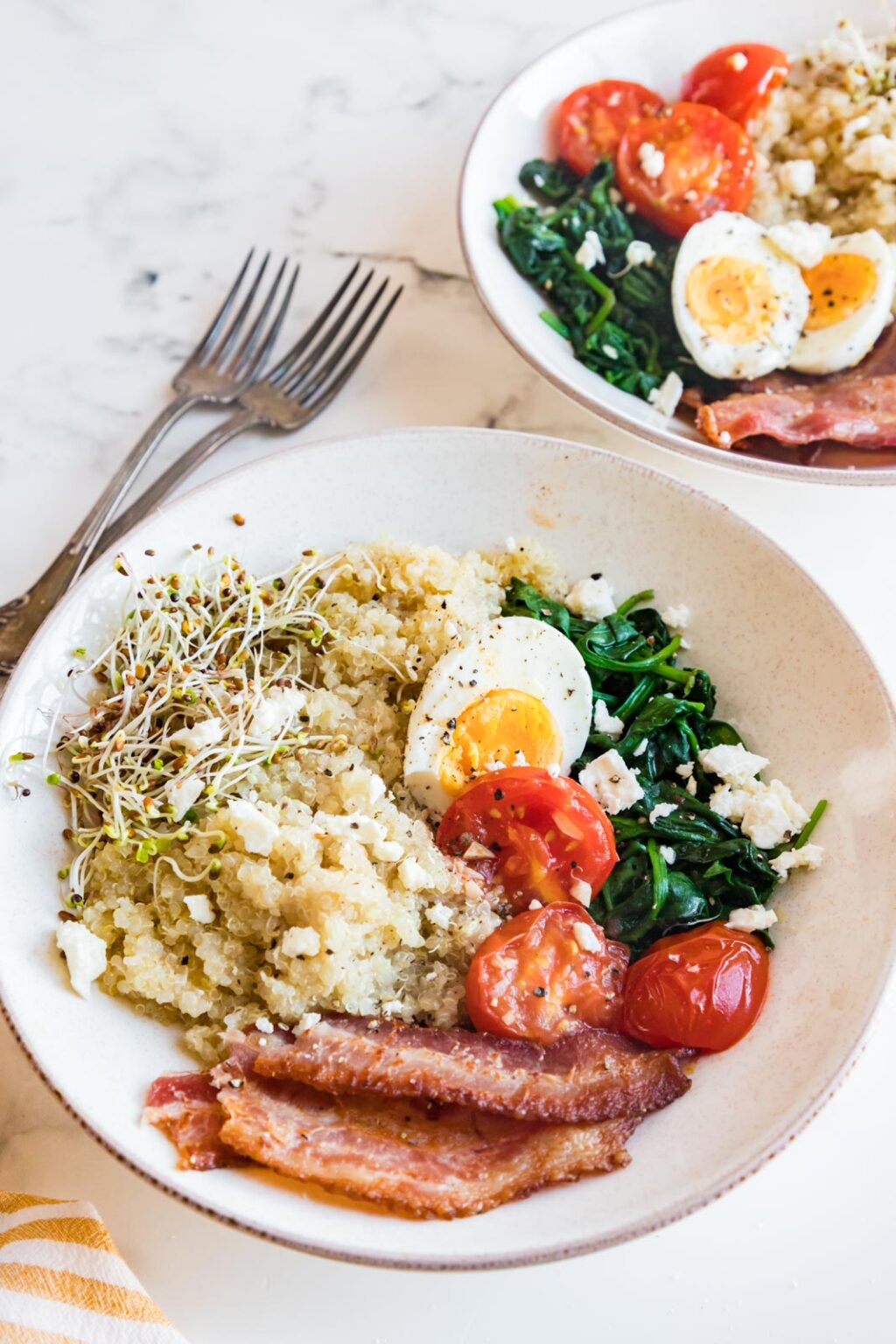 Make Ahead Savory Breakfast Bowls - Feast and Farm