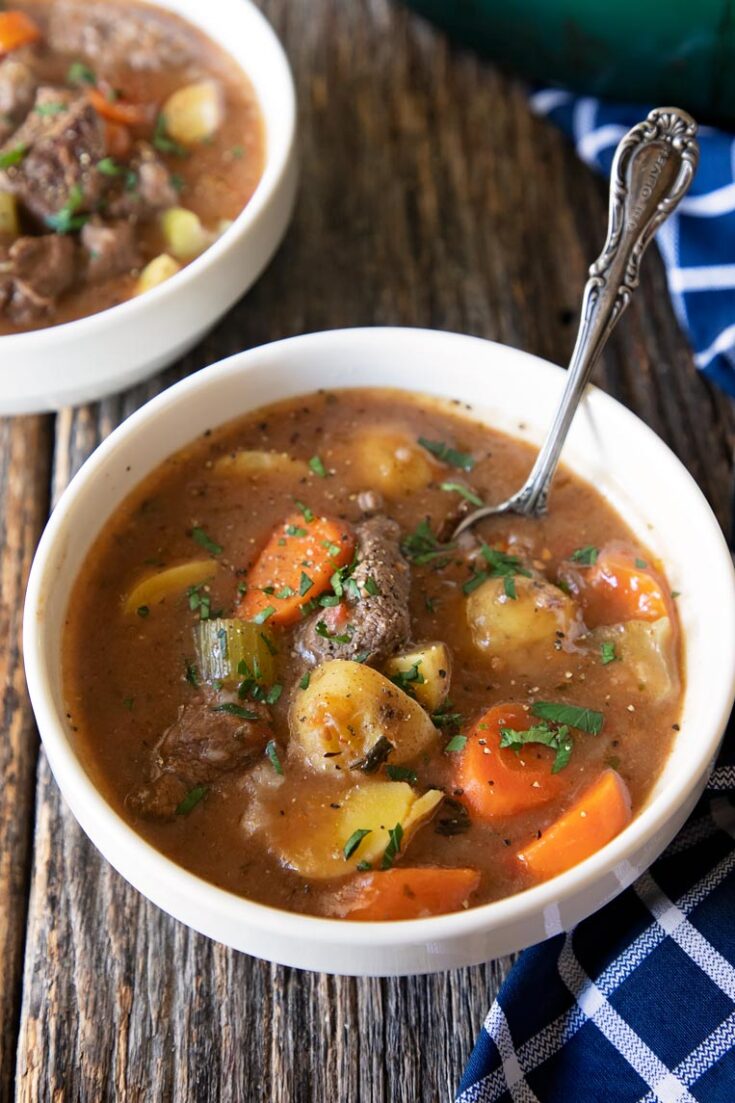 Dutch Oven Beef Stew without Wine - Feast and Farm