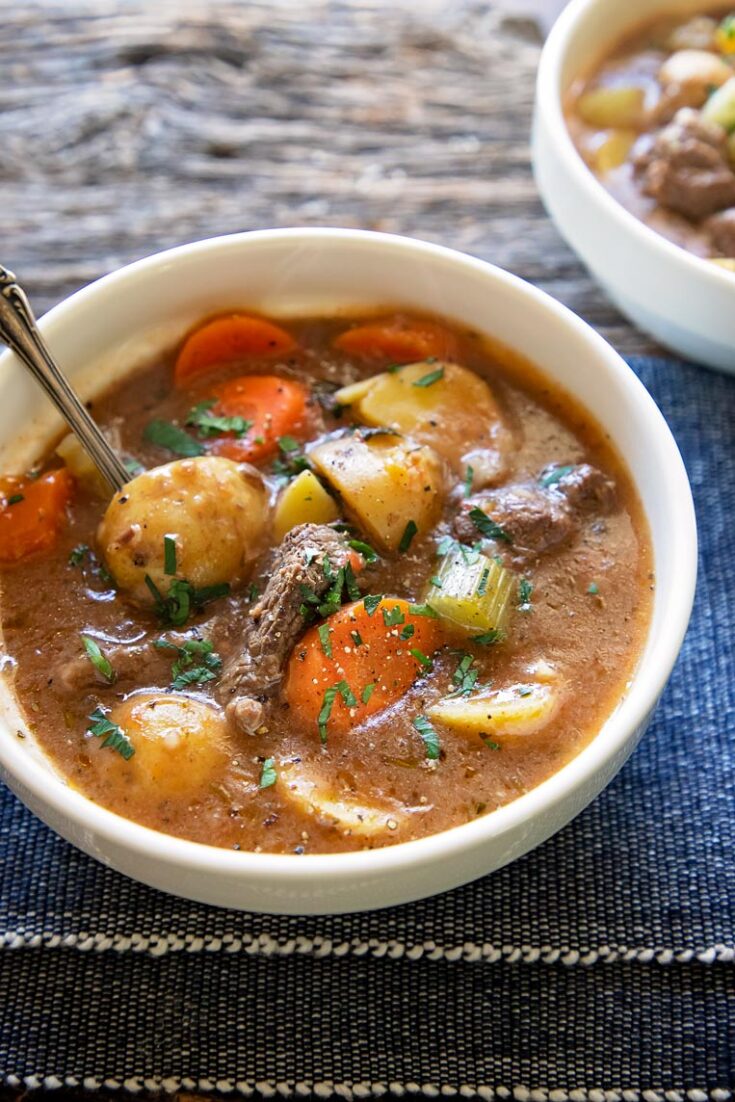 Dutch Oven Beef Stew without Wine - Feast and Farm