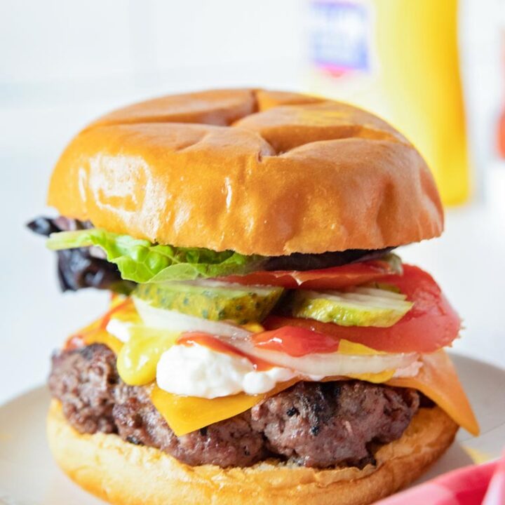 Juicy Grilled Bison Burgers - Feast and Farm